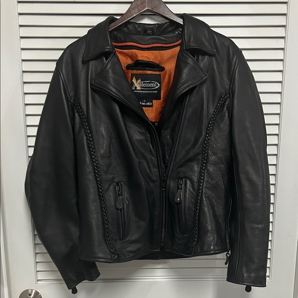 Xelement | Jackets & Coats | Xelement Black Leather Womens Motorcycle ...